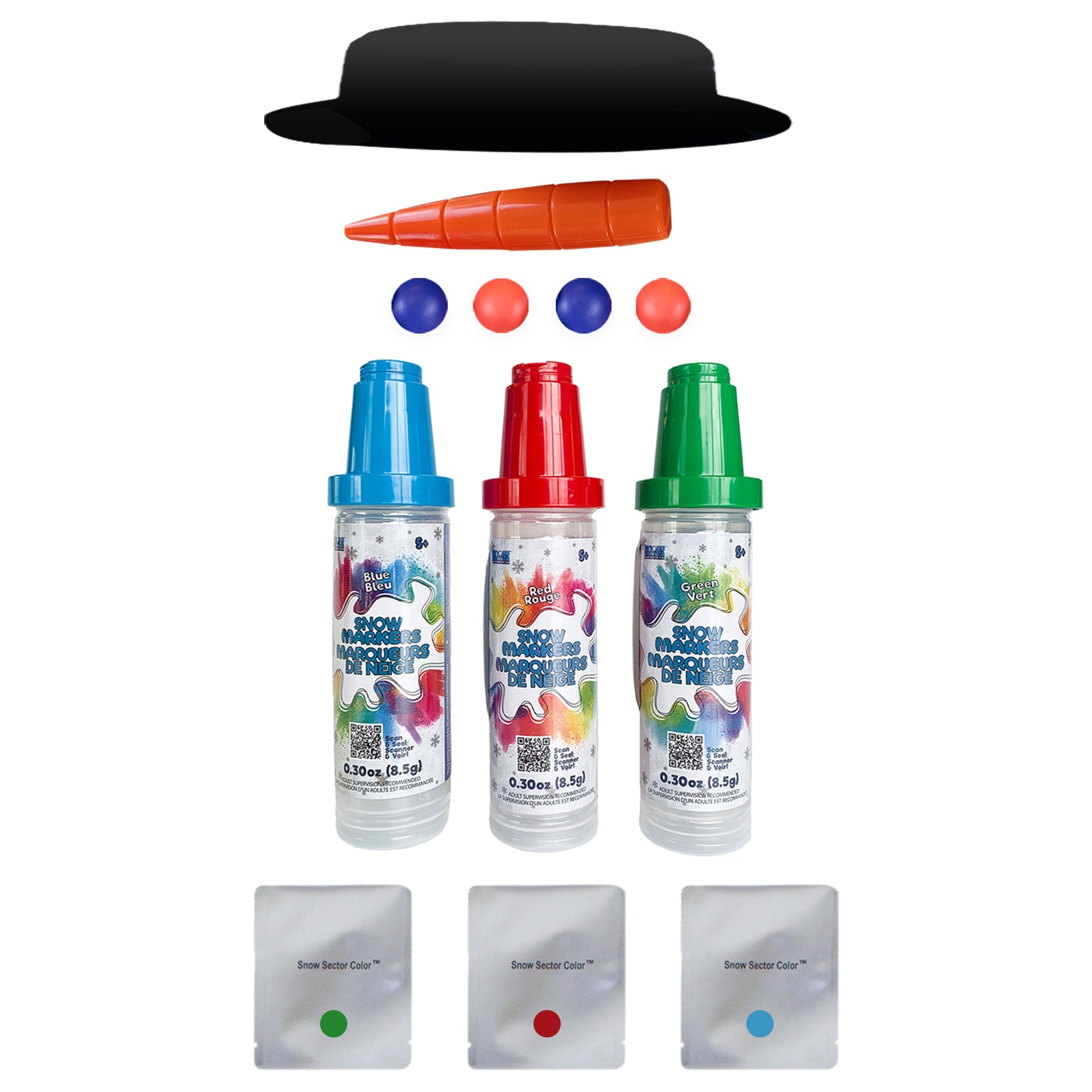 SnowMan Kit -20 Pieces Set – Wishbone Toys